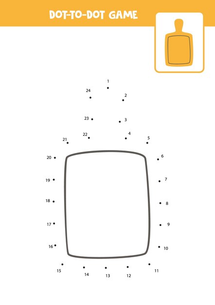 Engaging Dot-to-Dot Game with Cutting Board Icon | Jiffy Designs