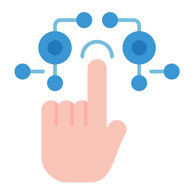 Minimalist Finger Pointing at Connected Circles Graphic | Jiffy Designs