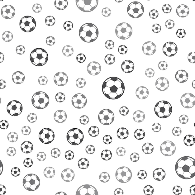 Seamless Soccer Ball Pattern: A Sporty Monochrome Mosaic | Jiffy Designs