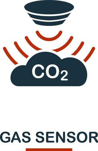 Gas Sensor Icon From Sensors Icons Collection. Creative Two Colors ...