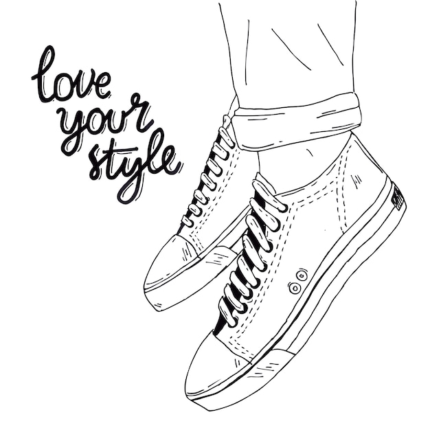 Stylish Sneakers with Inspirational Handwritten Message | Jiffy Designs