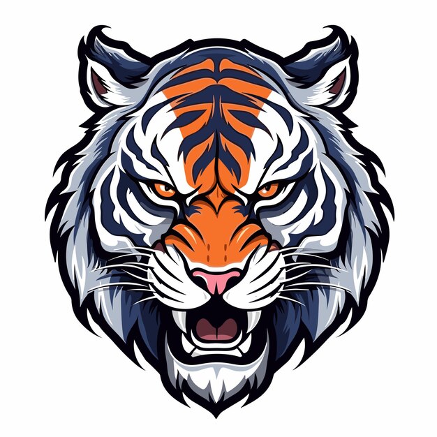 Majestic Tiger's Fierce Gaze: An Intense Wildlife Portrait | Jiffy Designs