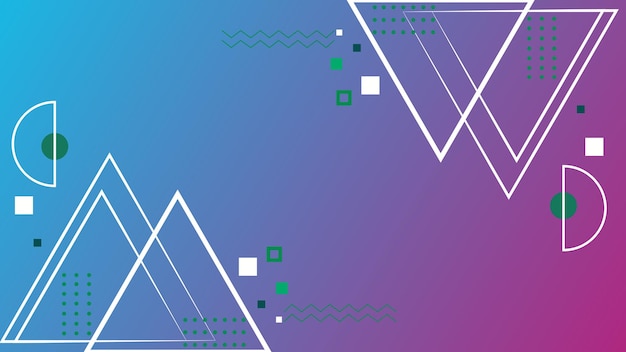Vibrant Geometric Landscape of Triangles and Shapes | Jiffy Designs