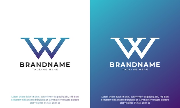 Elegant Monogram Logo with Gradient Backdrop | Jiffy Designs