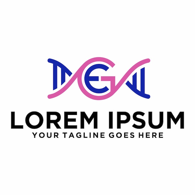 Vibrant Genetic Code Logo with Modern Typographic Flair | Jiffy Designs