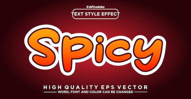 Vibrant Spicy Text Effect with Textured Lettering | Jiffy Designs