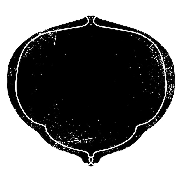 Vintage Ornate Black and White Distressed Oval Frame | Jiffy Designs