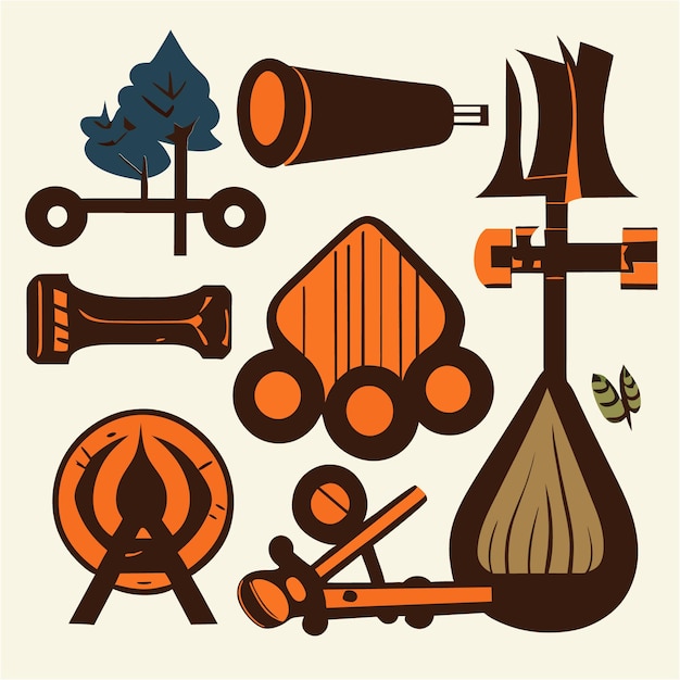 Rustic Woodworking Elements in Vibrant Colors | Jiffy Designs