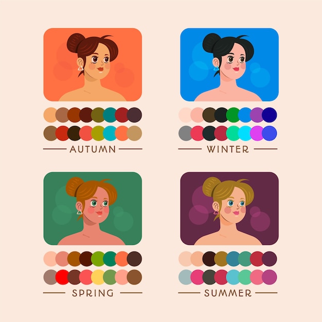 Vibrant Seasonal Portraits with Complementary Color Palettes | Jiffy ...