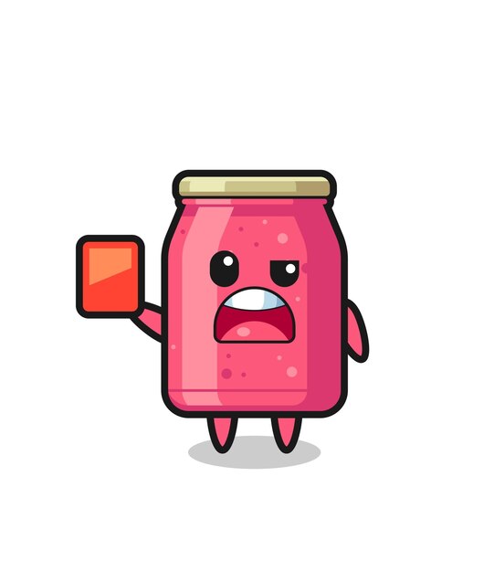 Adorable Jam Jar Cartoon Character Waving Friendly Greeting | Jiffy Designs
