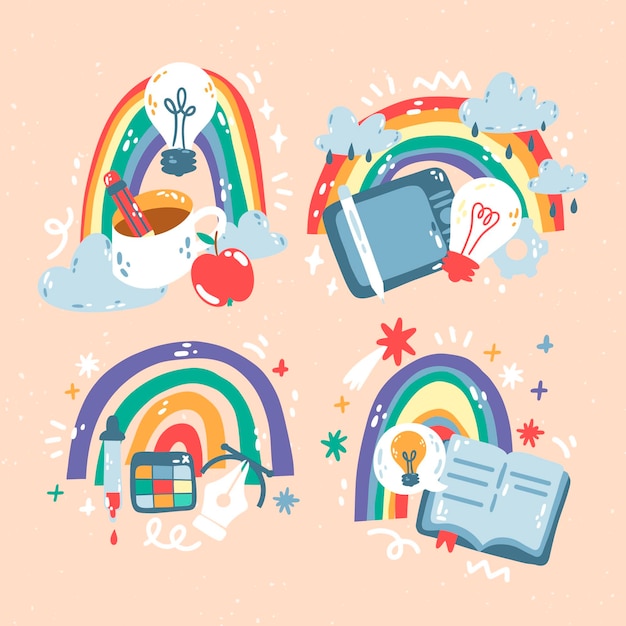 Vibrant Artistic Symbols of Education and Creativity | Jiffy Designs