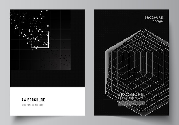 Captivating Geometric Brochure Designs with Cosmic Flair | Jiffy Designs