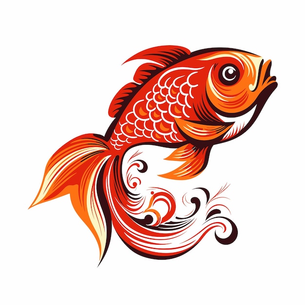 Vibrant Koi Fish with Intricate Patterns and Flowing Fins | Jiffy Designs