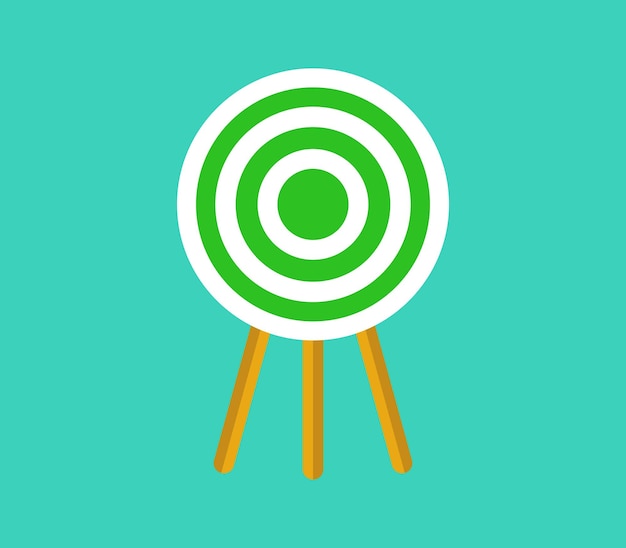 Vibrant Concentric Circles Archery Target | Jiffy Designs