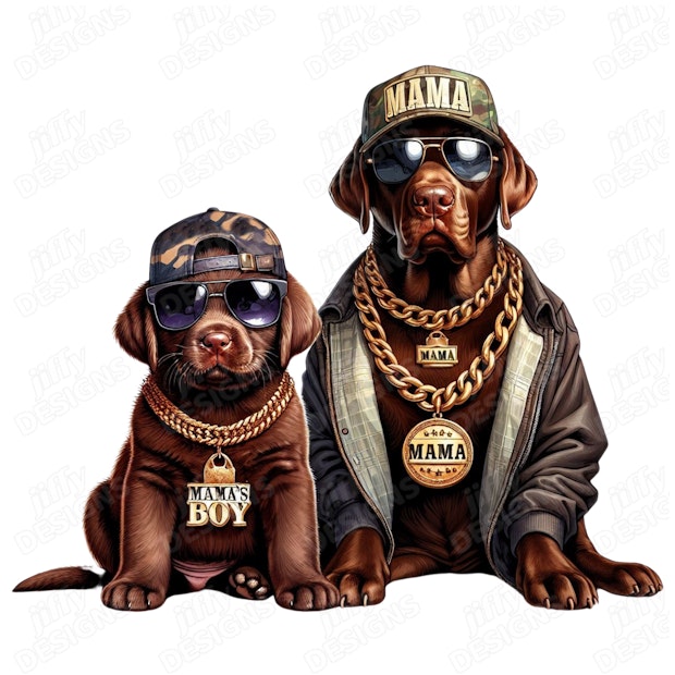 Hip-Hop Hounds in Bling and Shades Sporting Urban Streetwear | Jiffy ...