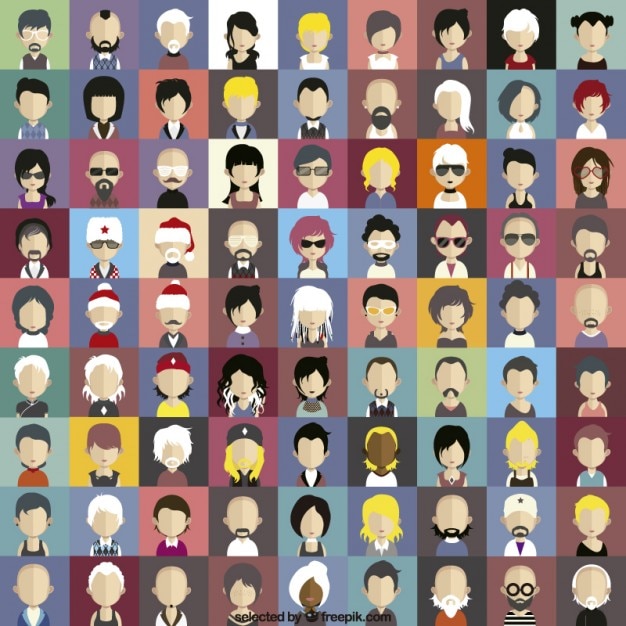 Diverse Collection of Stylized Avatar Character Illustrations | Jiffy ...