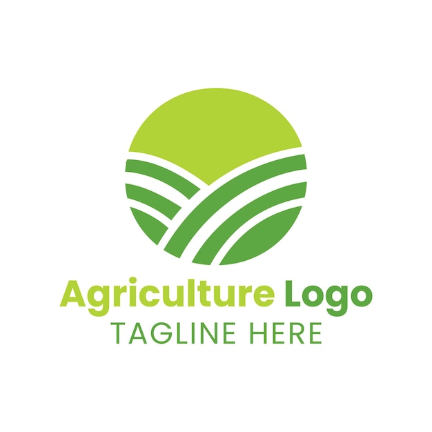Vibrant Green Agriculture Logo with Flowing Landscape Motif | Jiffy Designs
