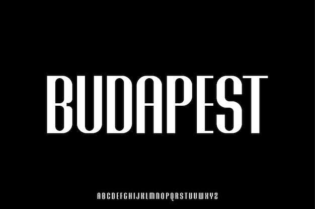 Bold and Striking Typography of the City of Budapest | Jiffy Designs