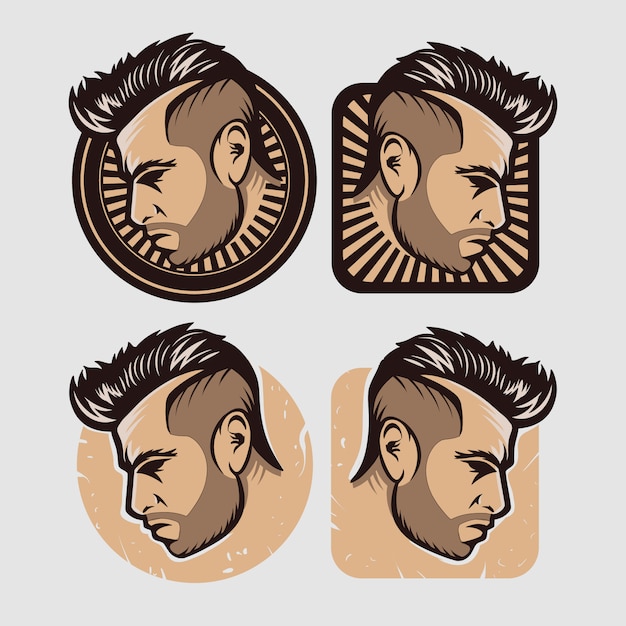 Stylized Portraits of Rugged, Retro-Inspired Male Profiles | Jiffy Designs