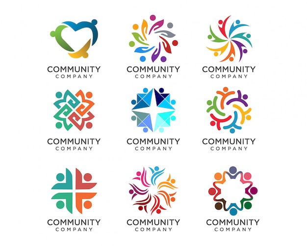 Vibrant Community Symbols: Diverse Connections and Collaborative Spirit ...