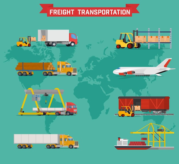 Global Freight Transportation Network with Diverse Cargo Vehicles ...