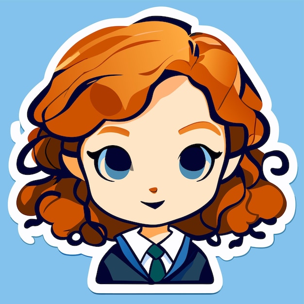 Charming Cartoon Portrait of a Young Witch | Jiffy Designs