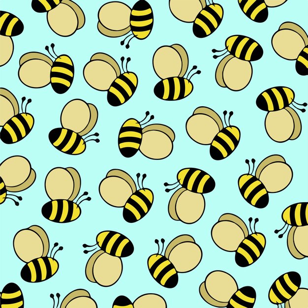 Buzzing Bees Swarm in Playful Patterns | Jiffy Designs