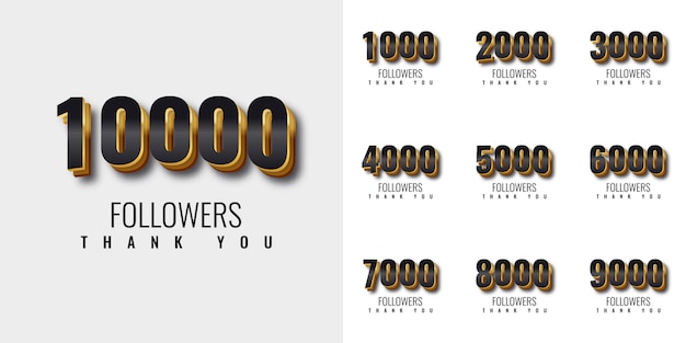 Celebrating Milestone Follower Counts with Elegant Typography | Jiffy ...