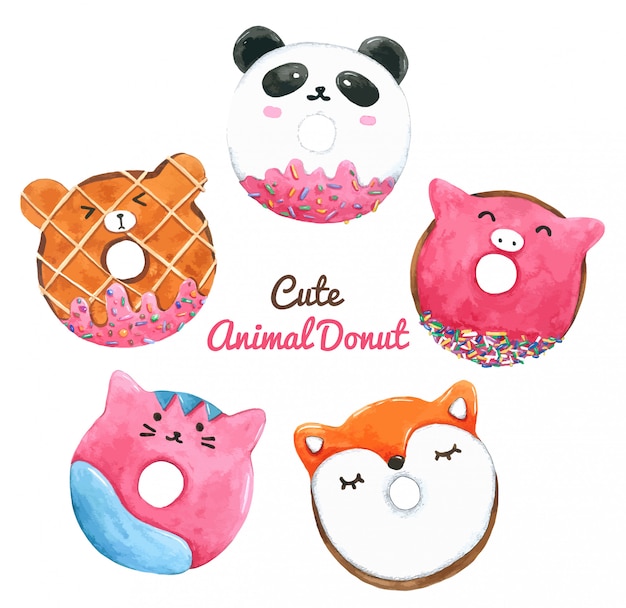 Adorable Animal Donut Designs with Panda, Fox, and Pig | Jiffy Designs