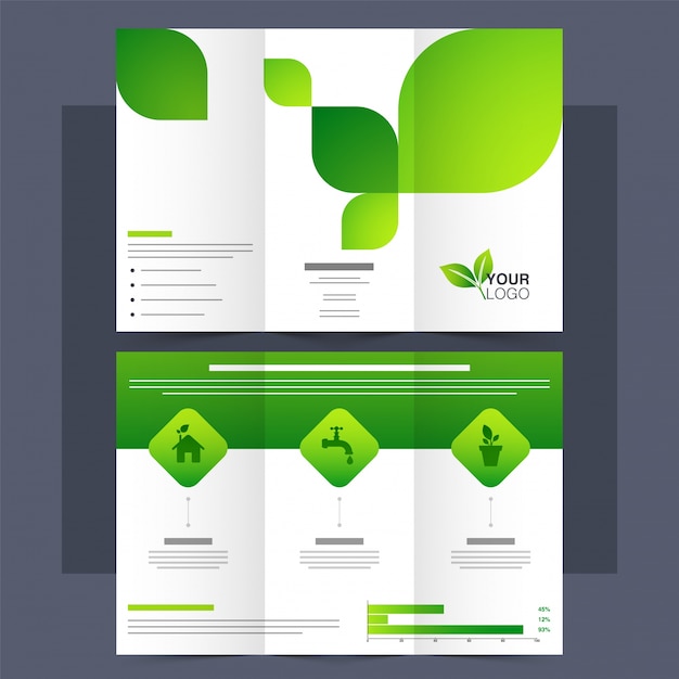 Vibrant Eco-Friendly Leaf-Inspired Brochure Design | Jiffy Designs