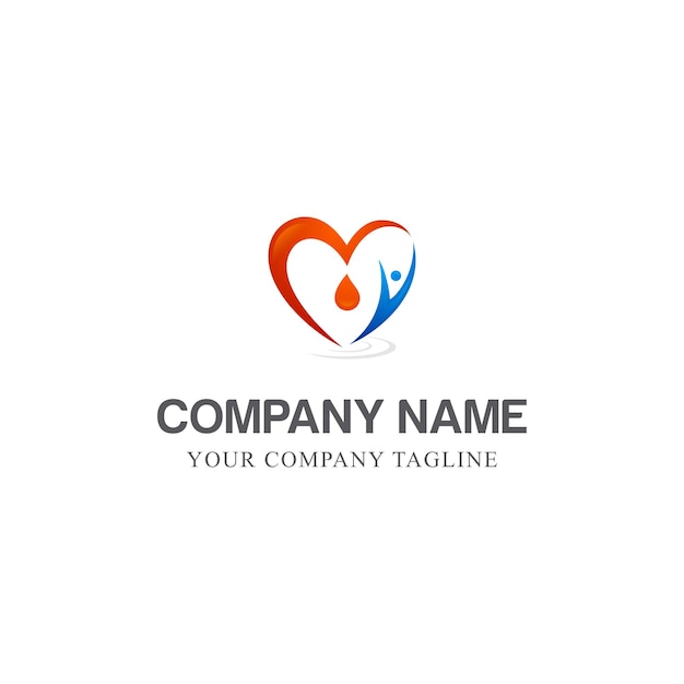 Vibrant Heart-Shaped Logo with Intertwined Figures | Jiffy Designs