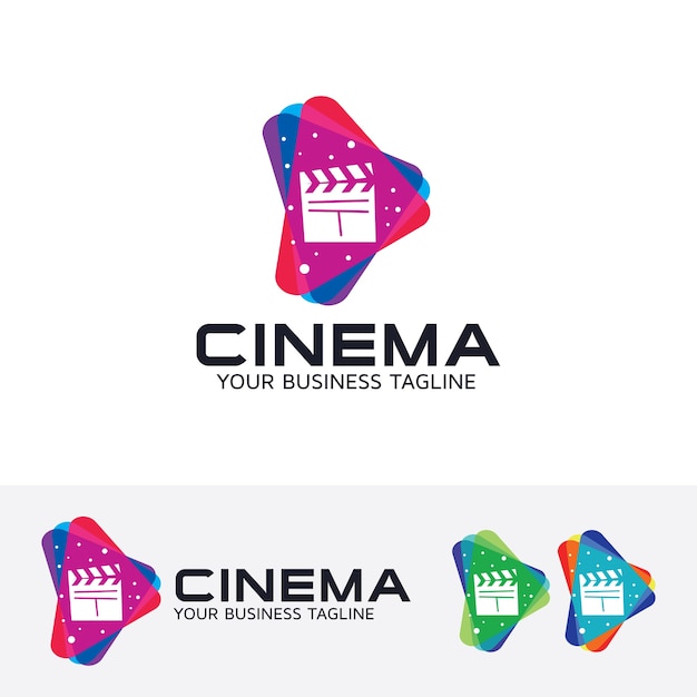 Vibrant Cinematic Clapperboard Logo with Colorful Splashes | Jiffy Designs