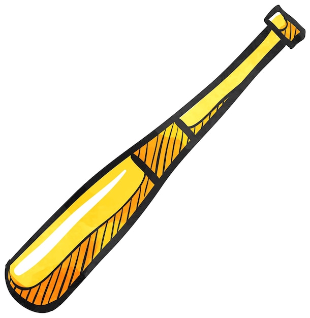 Vibrant Striped Baseball Bat Design | Jiffy Designs
