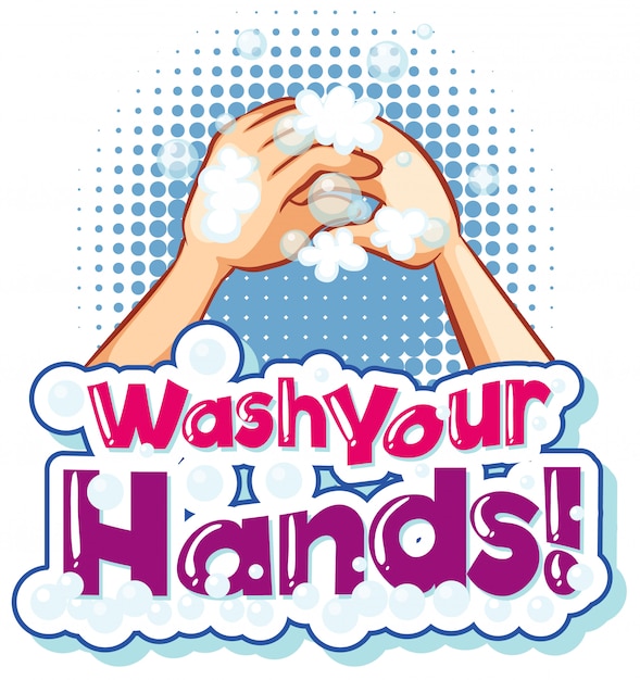 Vibrant Handwashing Reminder with Playful Bubbles | Jiffy Designs