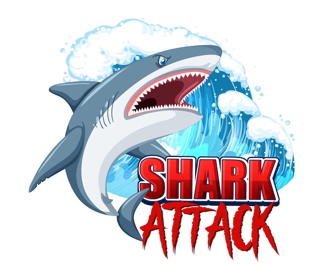 Fearsome Shark Attacks with Ferocious Jaws and Crashing Waves | Jiffy ...