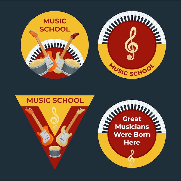 Vibrant Emblems Celebrating the Passion of Music Education | Jiffy Designs