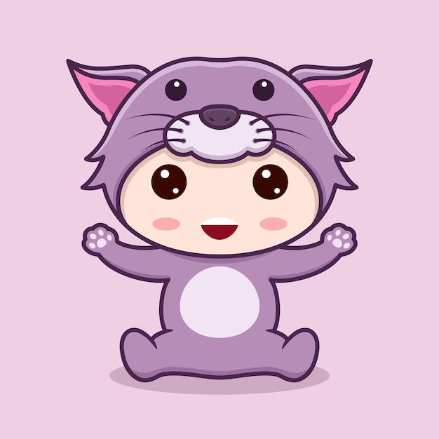 Adorable Chibi Child in Cute Cat Costume | Jiffy Designs