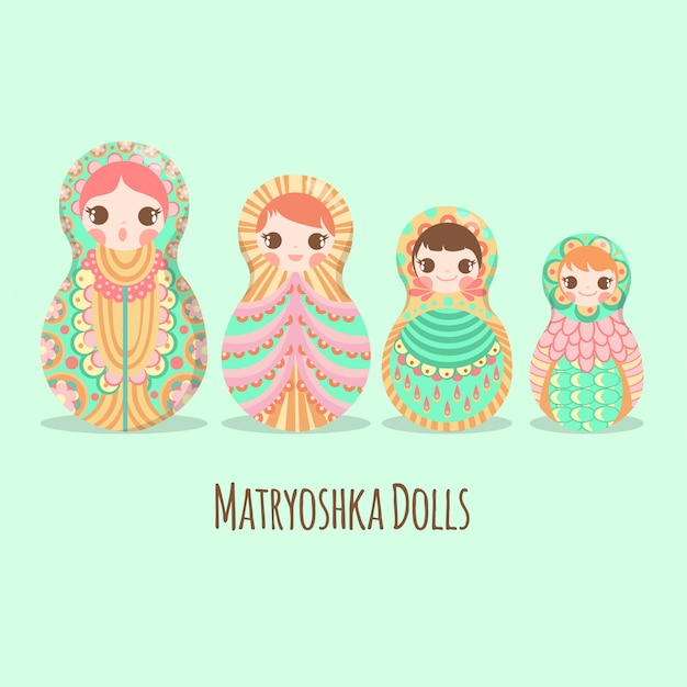 Colorful Nesting Dolls with Ornate Designs | Jiffy Designs