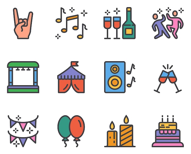 Vibrant Party Symbols: Celebrate Life's Joyful Moments | Jiffy Designs