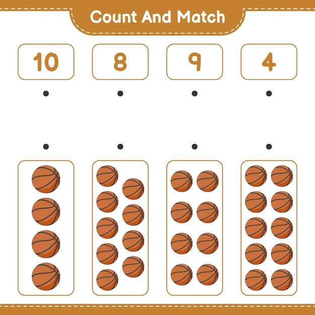 Counting Basketballs in Fun Educational Game | Jiffy Designs