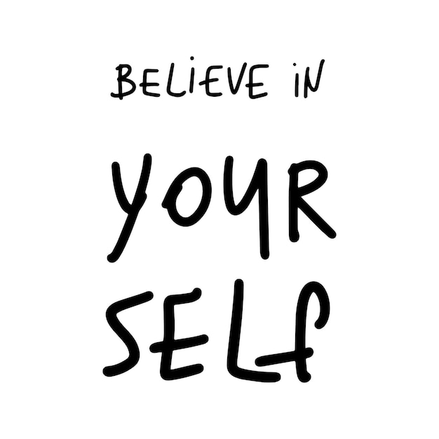 Inspiring Handwritten Message Encouraging Self-Belief | Jiffy Designs