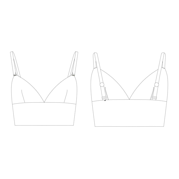 Versatile Collection of Stylized Geometric Bra Designs | Jiffy Designs
