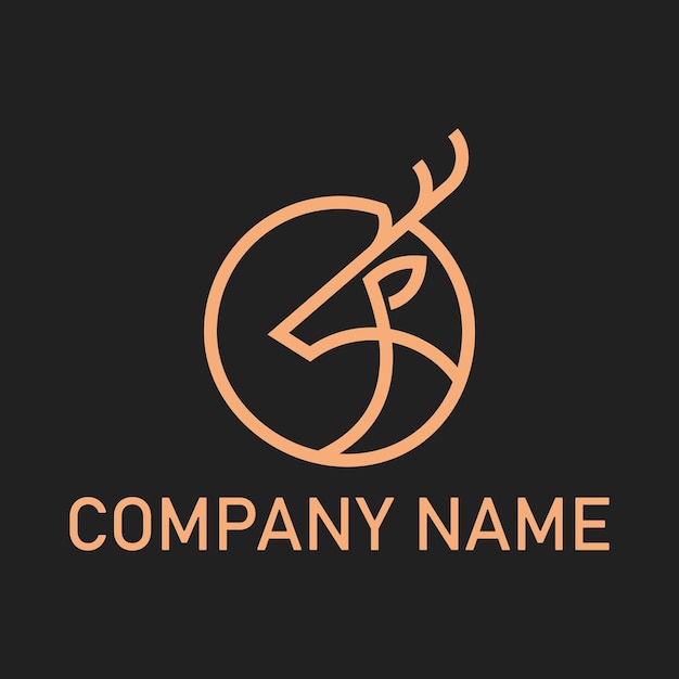 Elegant Interlocked Monogram Symbol in Warm Metallic Tones | Jiffy Designs