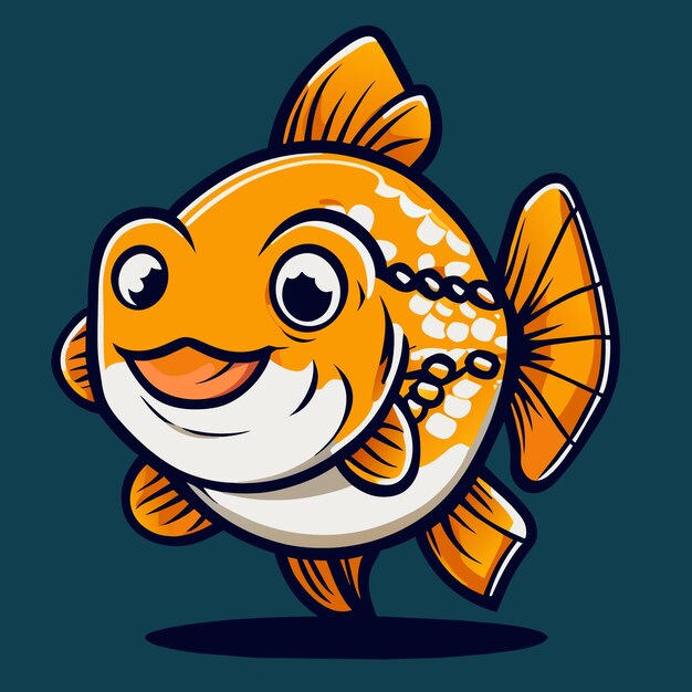 Cheerful and Whimsical Cartoon Fish Character | Jiffy Designs