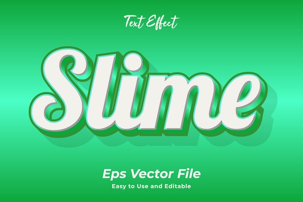 Vibrant Green Slime with Textured 3D Typography | Jiffy Designs