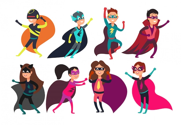 Vibrant Collection of Diverse Superhero Characters in Action | Jiffy ...
