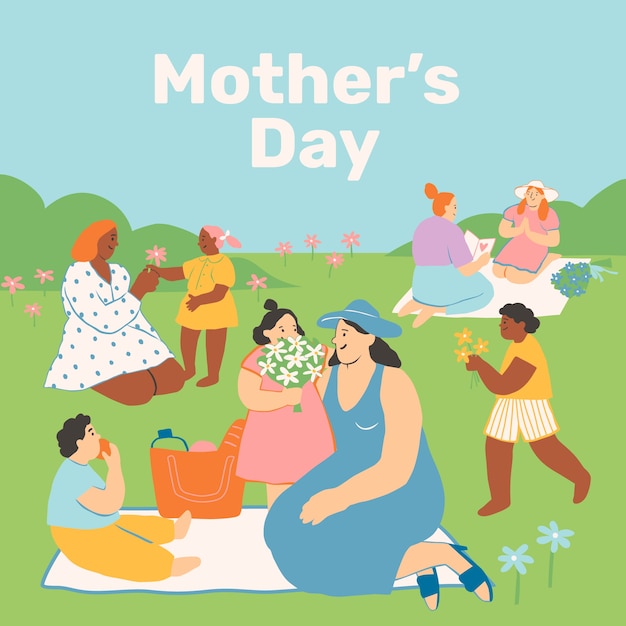 Diverse Mothers Celebrated in Vibrant Mother's Day Gathering | Jiffy ...