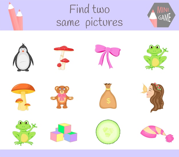 Adorable Mini Game Collection: Find the Matching Pair | Jiffy Designs
