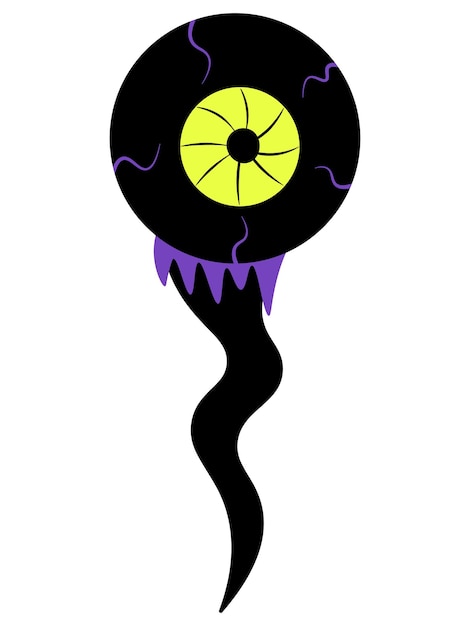 Eerie Ethereal Orb: Glowing Eye Amid Shadowy Tendrils | Jiffy Designs