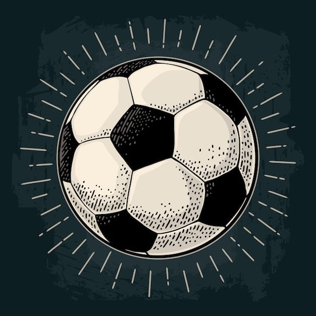 Iconic Soccer Ball Shines on Dark Background | Jiffy Designs